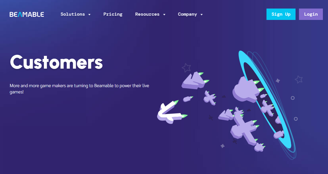 Customers - A selection of games built on Beamable