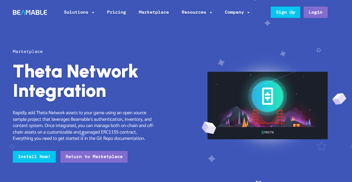 Theta Network Integration - Beamable